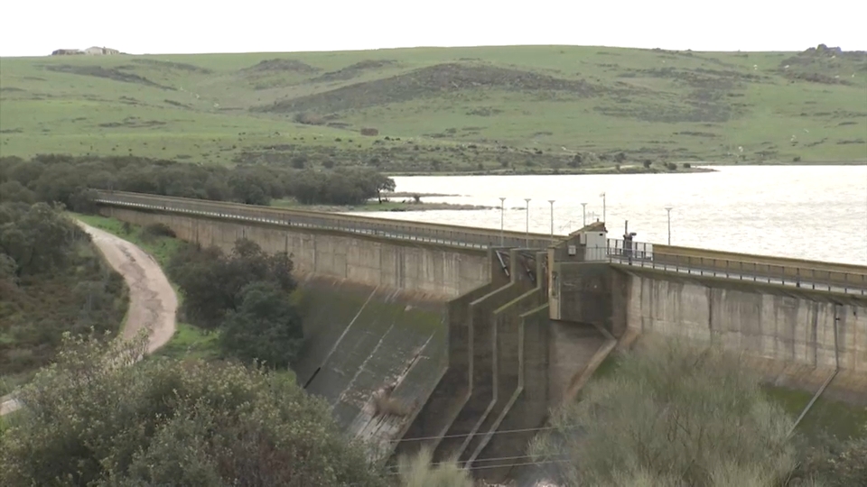 Los embalses extremeños cogen agua tras el paso de la borrasca Efraín