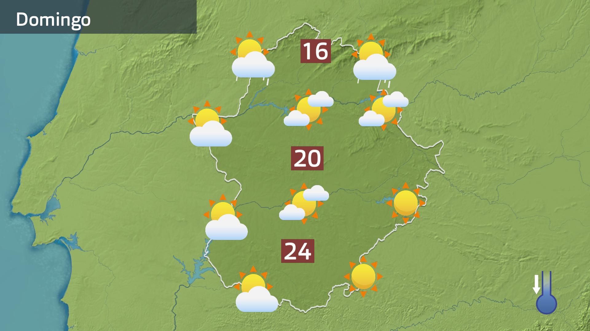 Chaparrones esta noche de domingo y más nubes que anuncian lluvias para ...